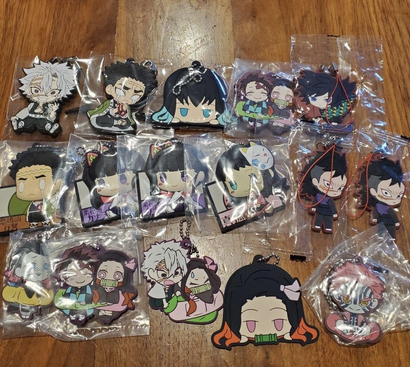 [PREORDER] DEMON SLAYER / KIMETSU NO YAIBA: RUBBER CHARM / KEYCHAIN ...