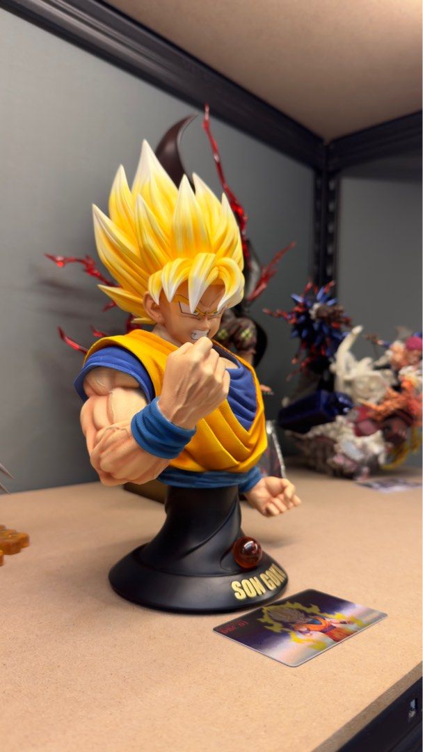 READY STOCK - FC Studio - Super Saiyan Goku Bust 1/4, Hobbies & Toys ...