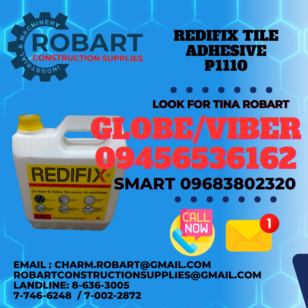 Redifix Tile Adhesive, Commercial & Industrial, Construction & Building ...