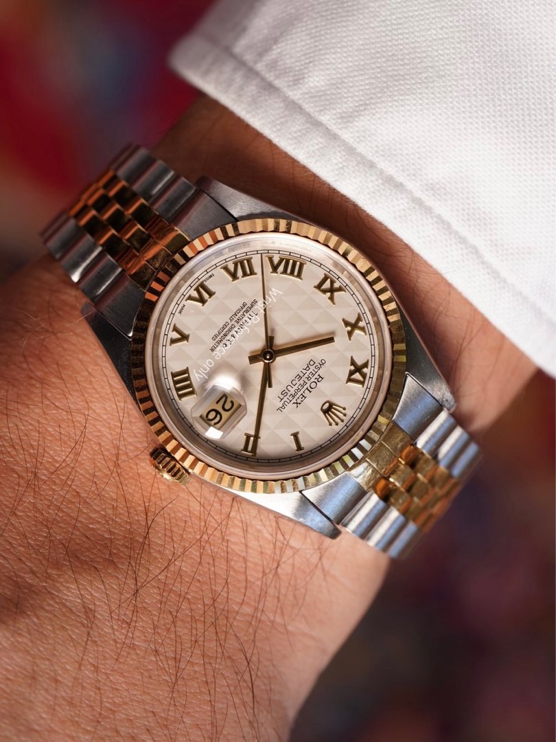 Rolex datejust 36 Pyramid dial, Luxury, Watches on Carousell