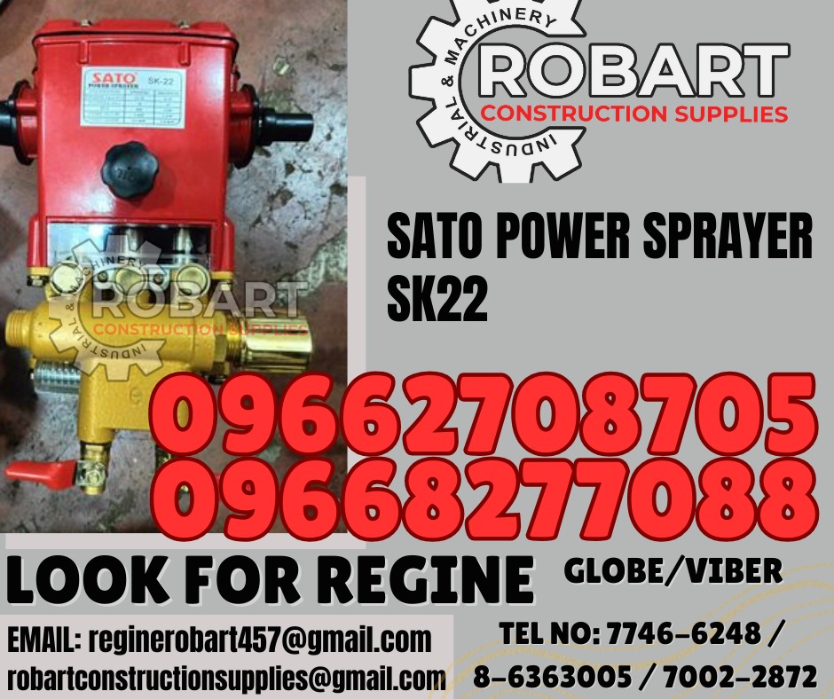 SATO POWER SPRAYER SK22, Commercial & Industrial, Construction Tools ...