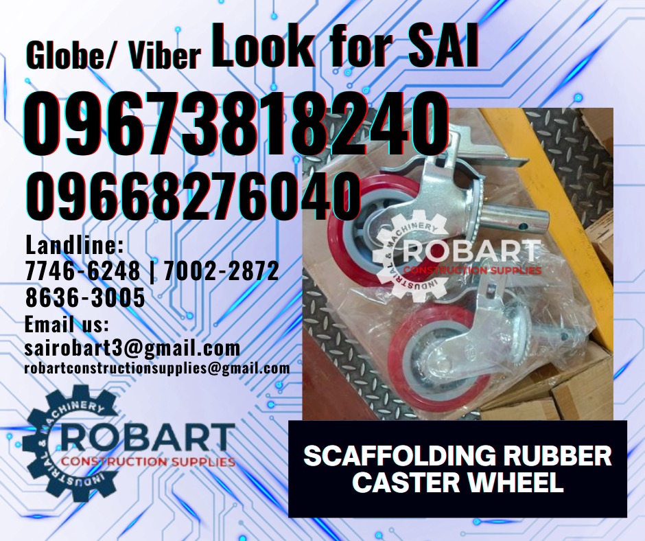Scaffolding Rubber Caster Wheel, Commercial & Industrial, Construction ...