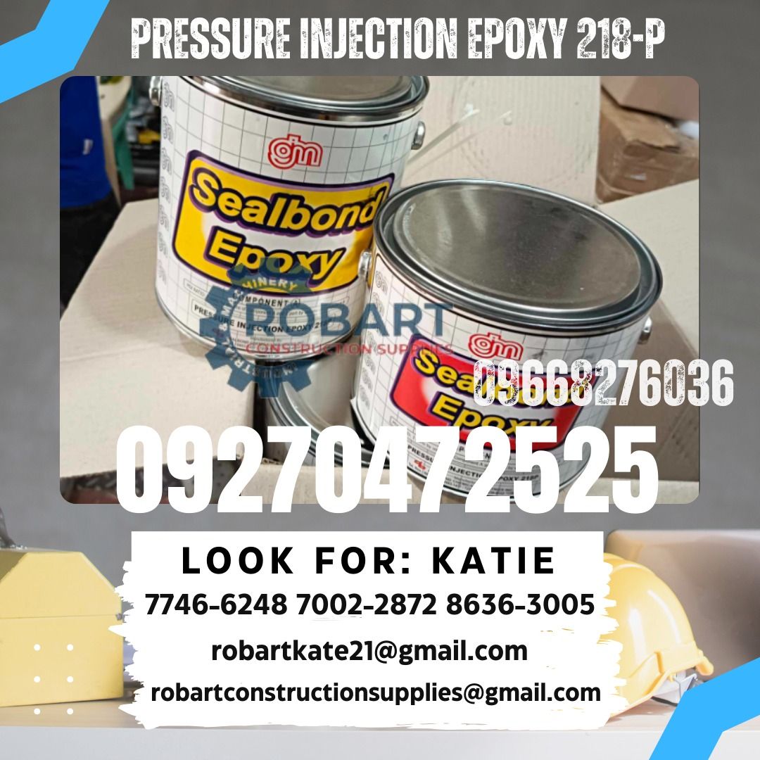 Sealbond Pressure Injection Epoxy 218-P, Commercial & Industrial ...
