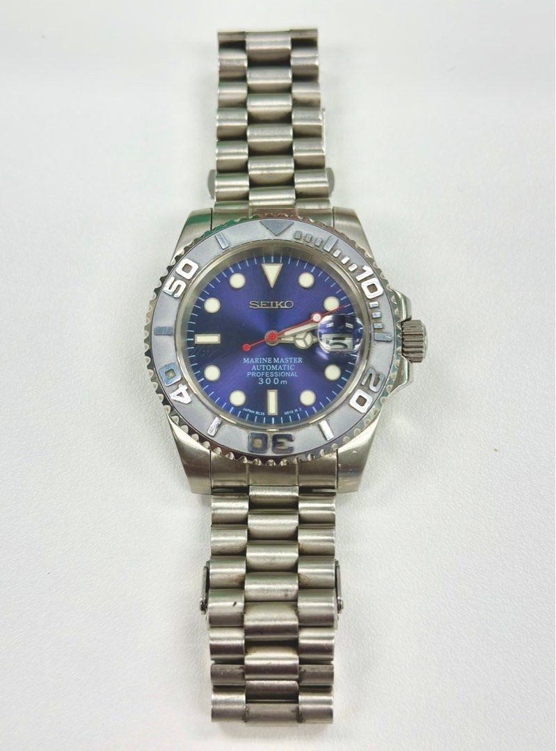 Seiko Mod Custom YachtMaster, Luxury, Watches on Carousell