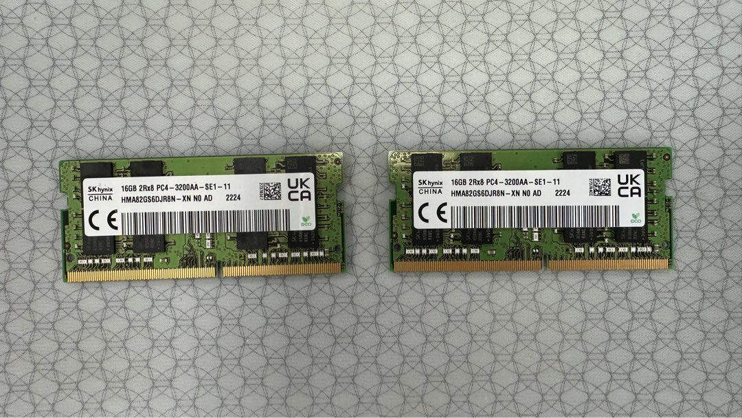 SK Hynix 16GB Laptop Memory SoDIMM DDR4 PC4-3200AA, Computers & Tech ...