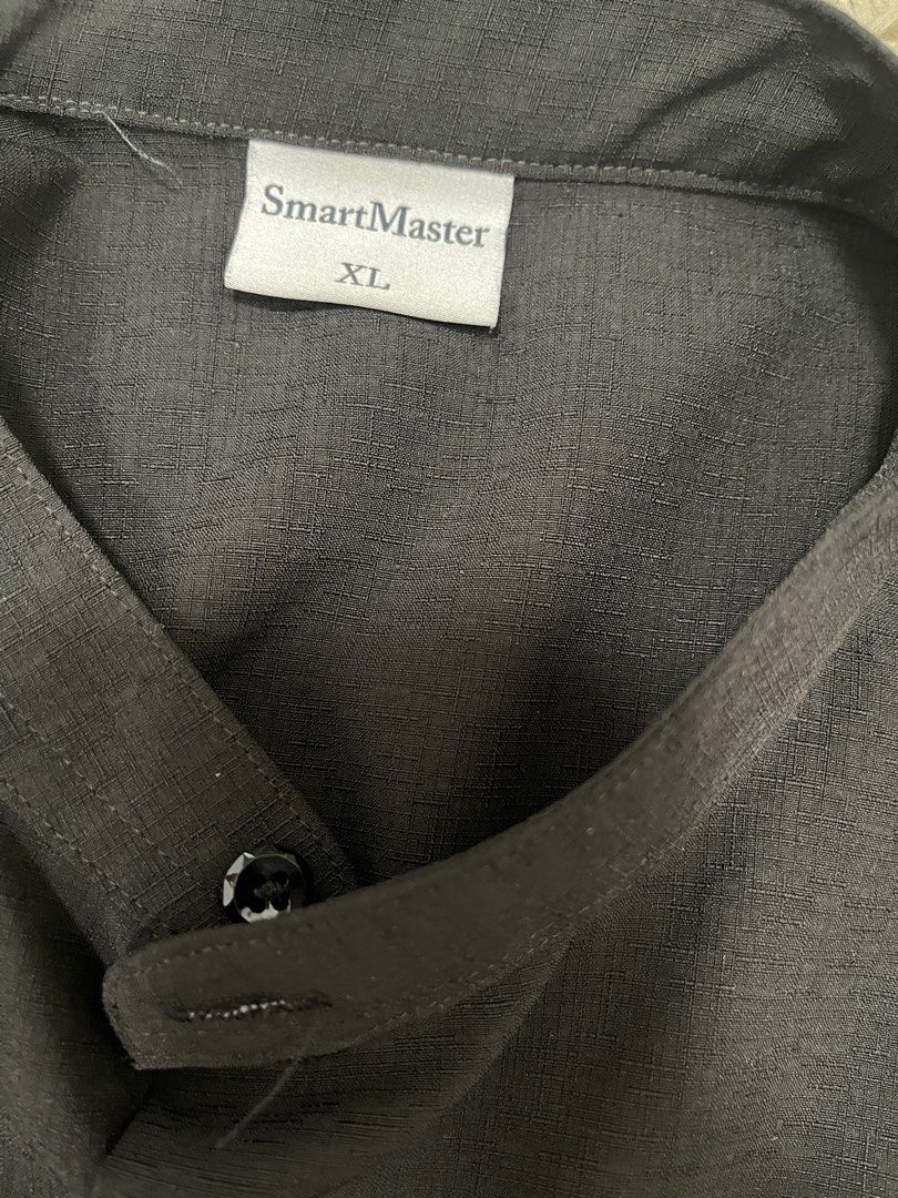 Smart master kemeja hitam XL, Men's Fashion, Tops & Sets, Formal Shirts ...