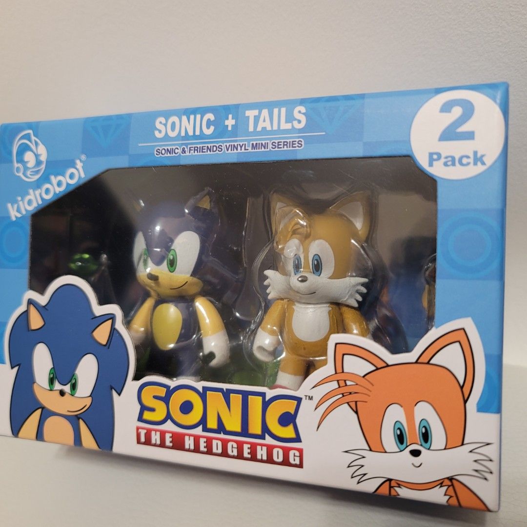 SONIC + TAILS Sonic The Hedgehog Kidrobot 2 Pack, Hobbies & Toys, Toys ...