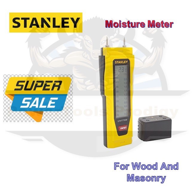 STANLEY MOISTURE METER FOR WOOD AND MASONRY 0-77-030, Furniture & Home ...