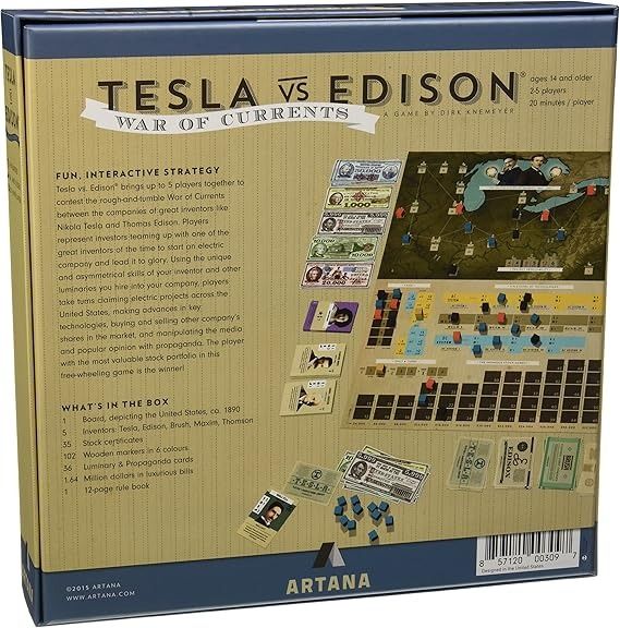 Tesla vs Edison: War of Currents Board Game, Hobbies & Toys, Toys ...