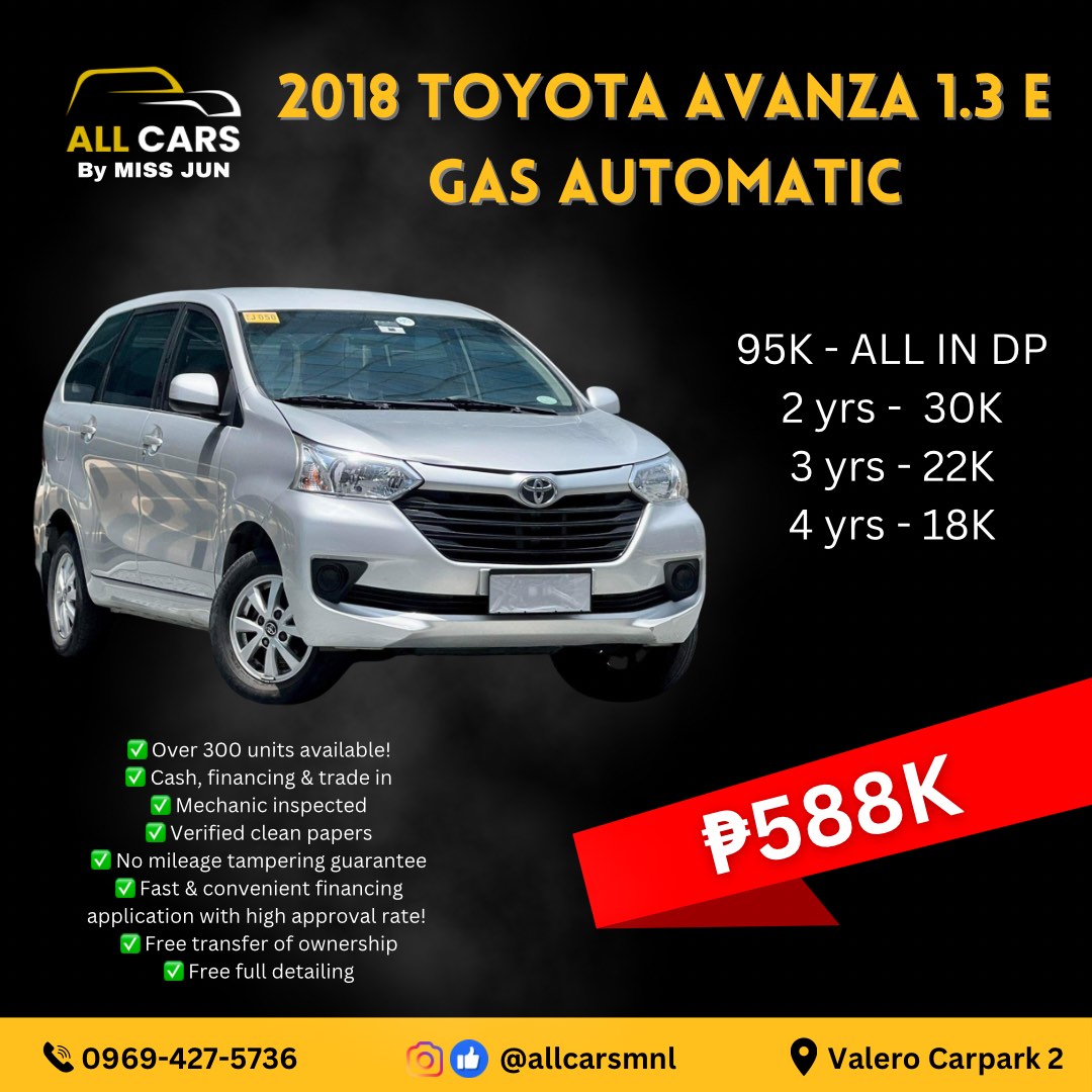 Toyota Avanza 1.5 (A), Cars for Sale, Used Cars on Carousell