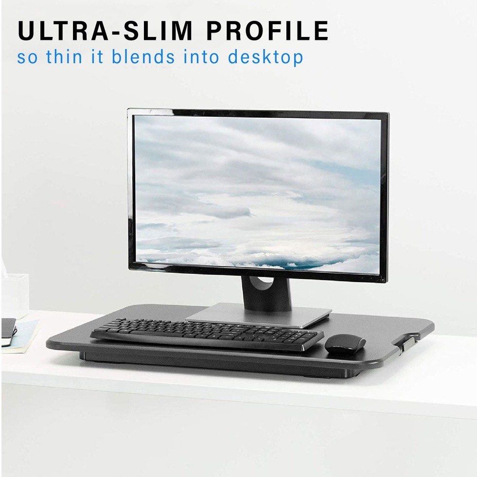 ULTi Ultra-Slim Desk Converter, Standing Desk Riser, Height Adjustable ...