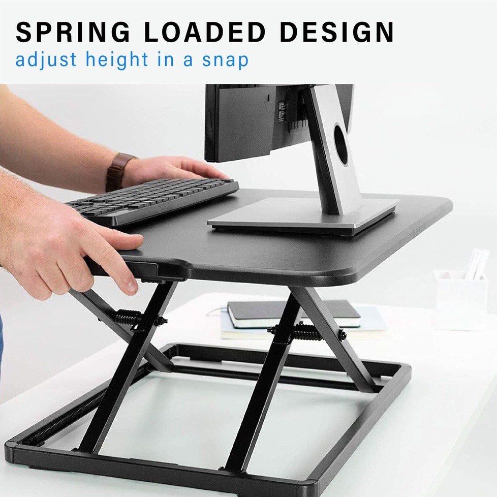 ULTi Ultra-Slim Desk Converter, Standing Desk Riser, Height Adjustable ...