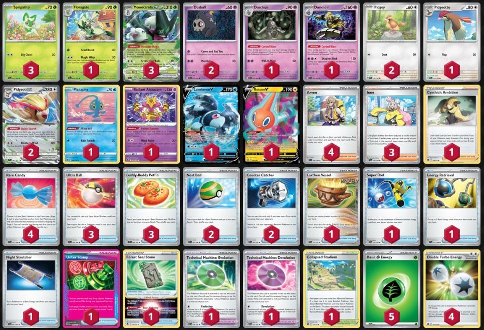 [Updated for Shrouded Fable] Pokemon TCG Meowscarada ex Deck with ...
