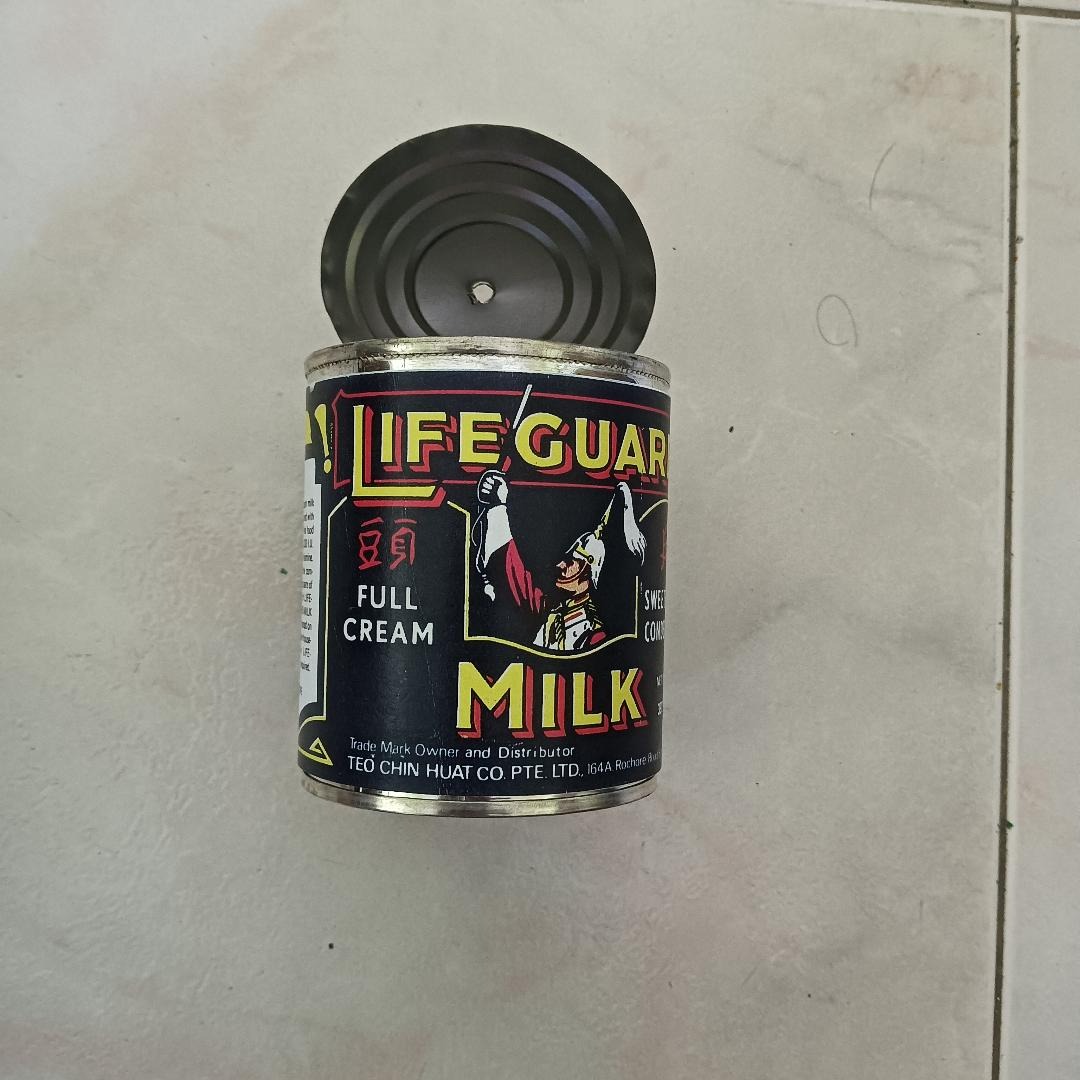 VINTAGE LIFEGUARD MILK TIN LABEL, Food & Drinks, Beverages on Carousell