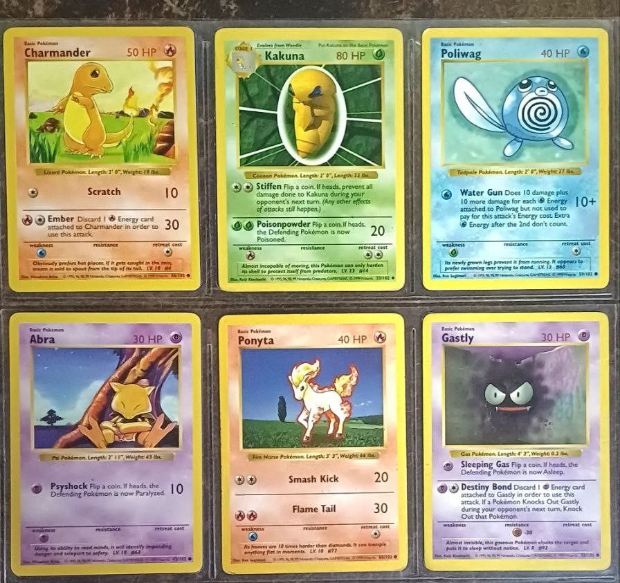 Vintage Pokemon Cards - Base Set (Shadowless), Hobbies & Toys, Toys ...