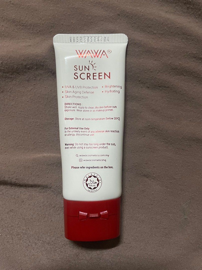 WAWA Sun Screen (with box), Beauty & Personal Care, Face, Face Care on ...