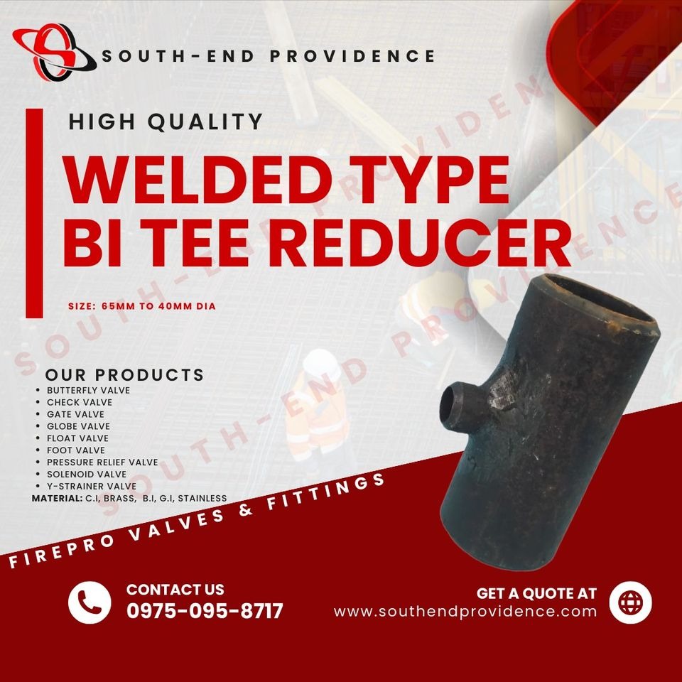 Welded Type 65mm to 40mm dia. BI Tee Reducer, Commercial & Industrial ...