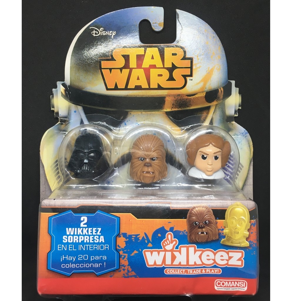 Wikkeez Blister Star Wars - DARTH VADER / CHEWBACCA / PRINCESS LEIA ...