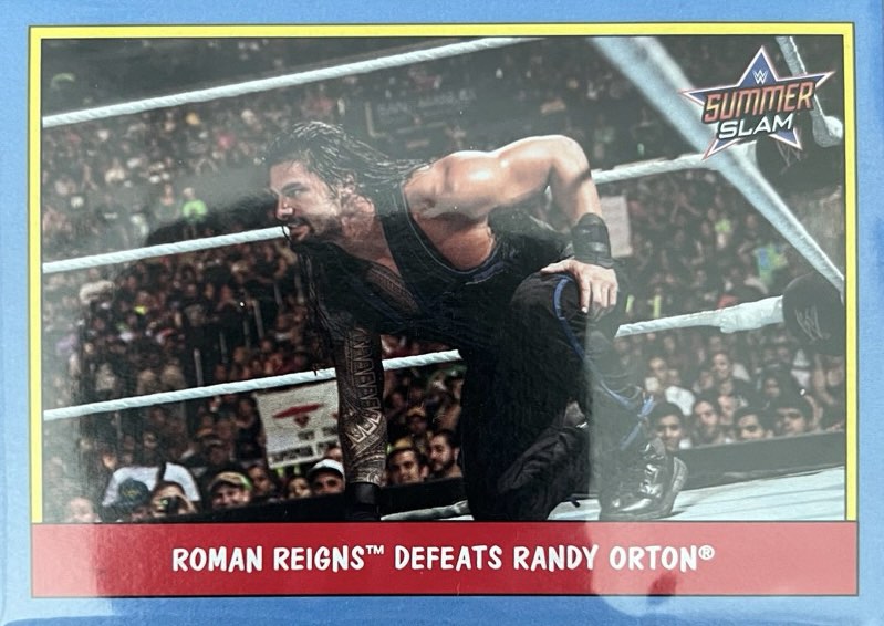 WWE CARDS | Roman Reigns | Topps '17 [SummerSlam], Hobbies & Toys, Toys ...