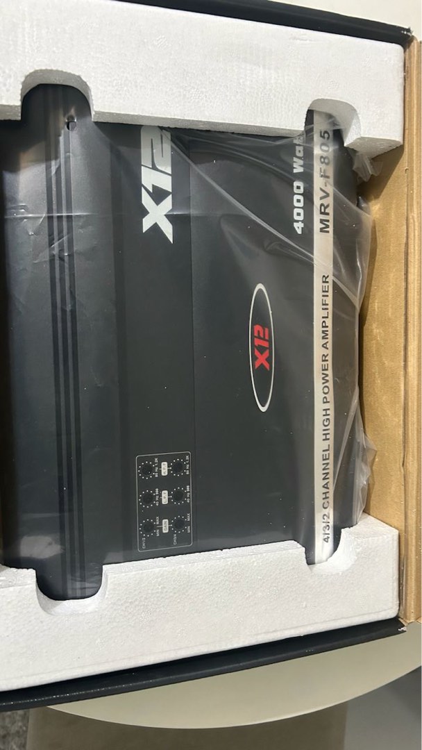 X12 (MRV-F805) 4000w 4/3/2 Channel High Power Amplifier (Black), TV ...