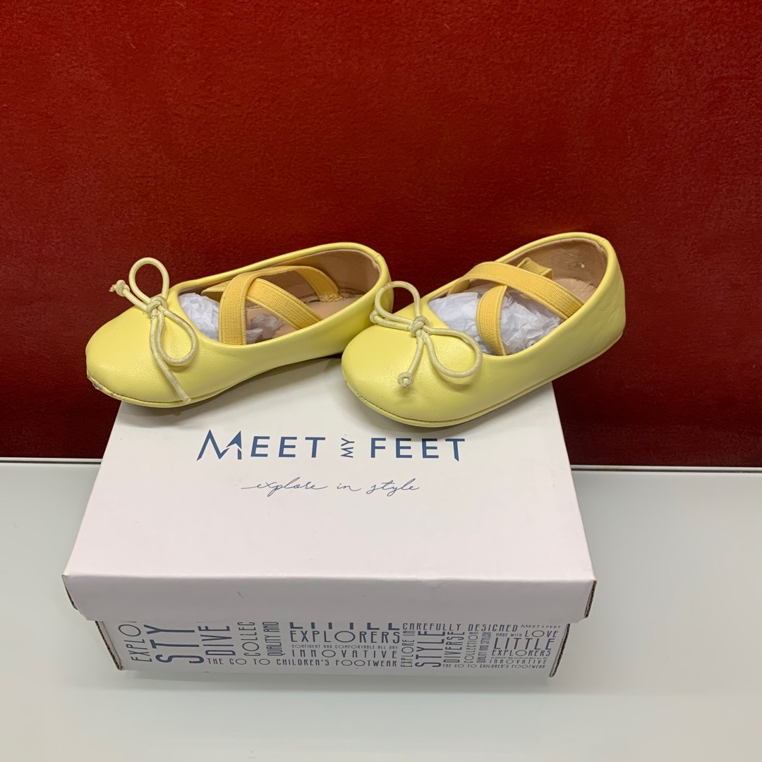 Yellow Ballet Flats Meet My Feet, Babies & Kids, Babies & Kids Fashion ...