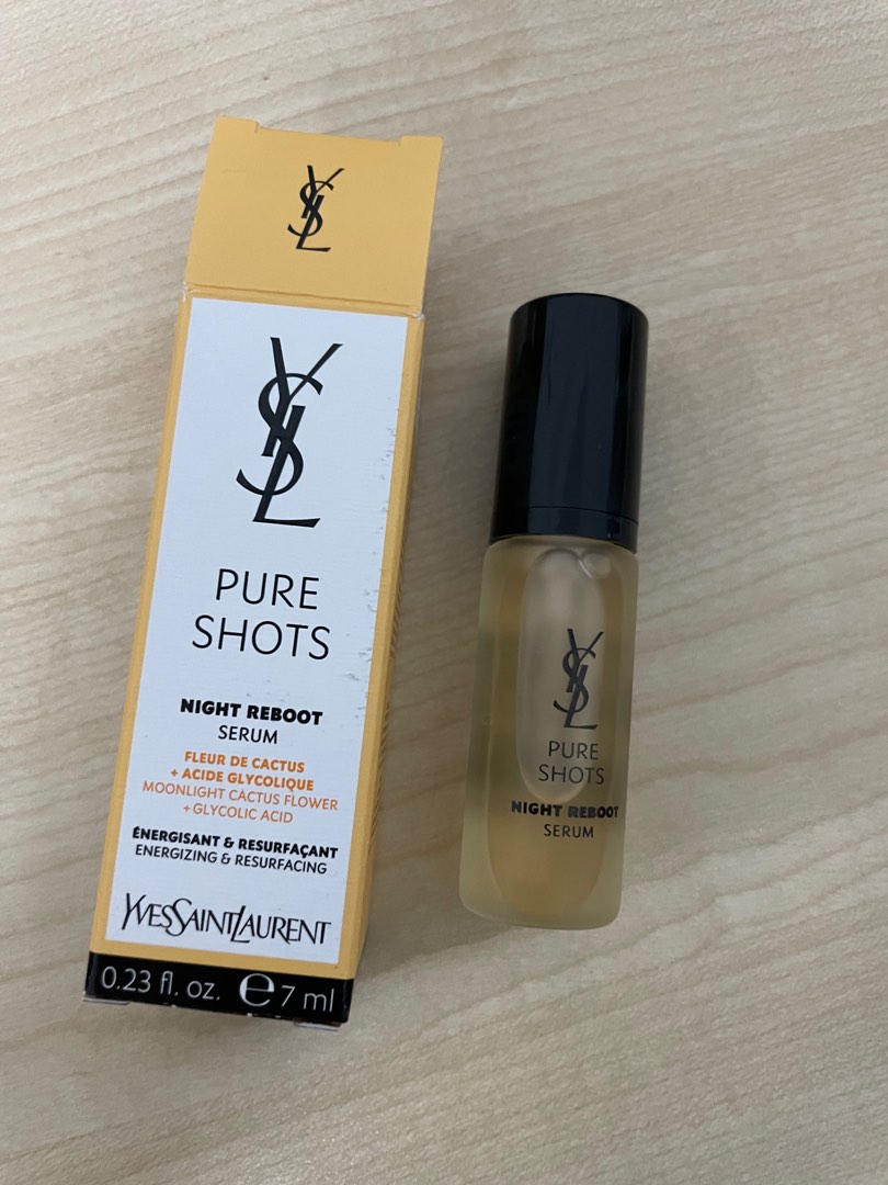 YSL night reboot serum 7ml, Beauty & Personal Care, Face, Face Care on Carousell