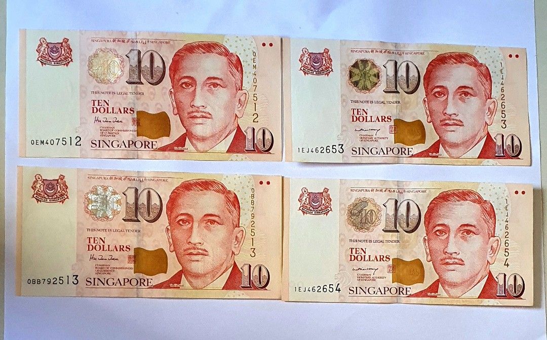 $10 paper singapore banknote, Hobbies & Toys, Memorabilia ...