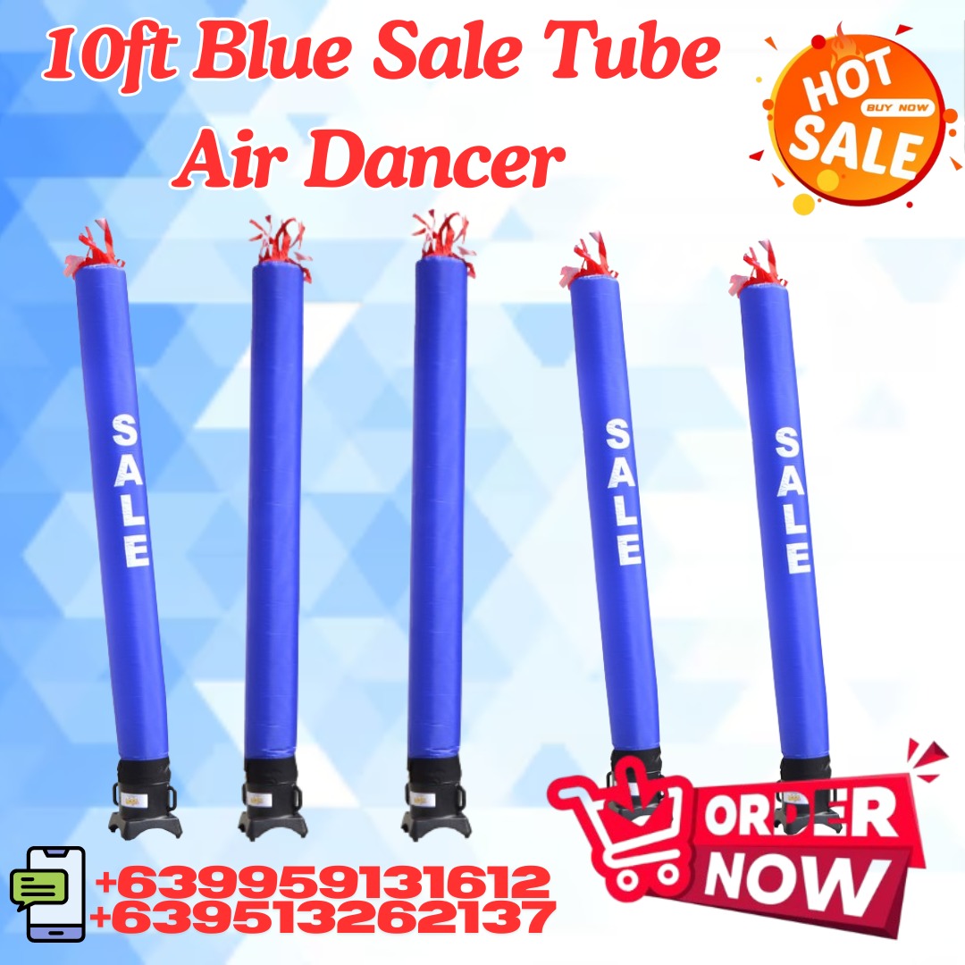 10ft Blue Sale Tube Air Dancer | Inflatable | Tube Dancers, Commercial ...