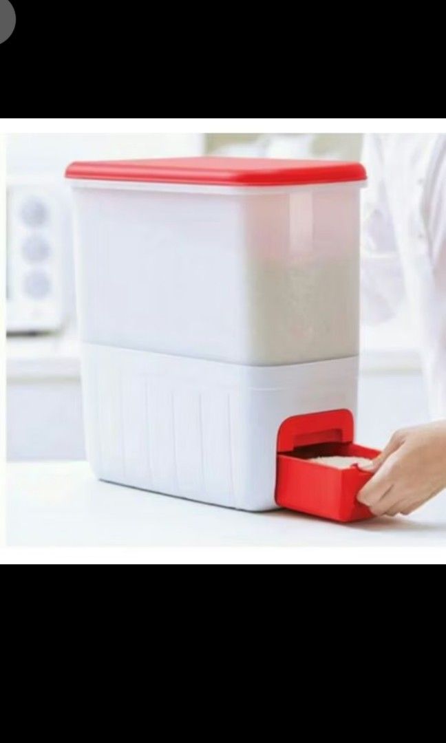 10KG TUPPERWARE RICE DISPENSER, TV & Home Appliances, Kitchen ...