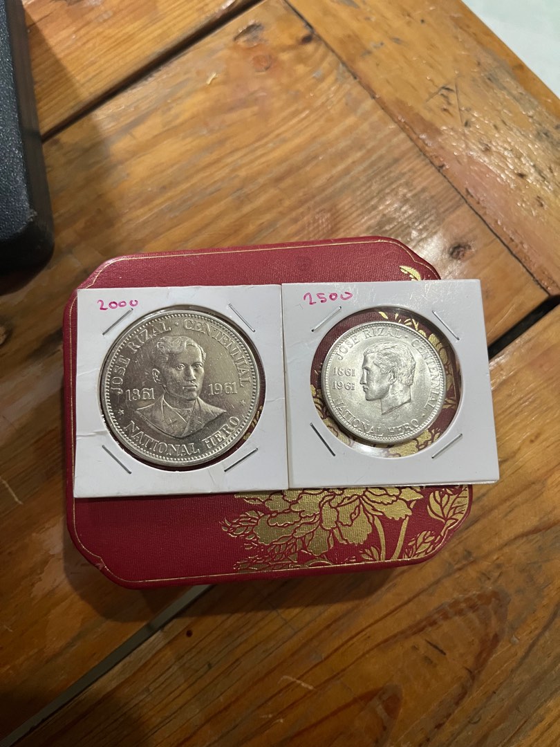 1961 1piso and half peso Silver Commemorative, Hobbies & Toys ...
