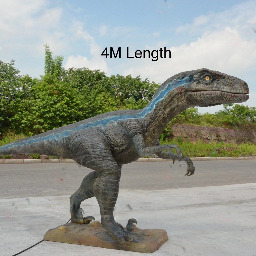 3M Life Size Animatronic Velociraptor Blue Raptor Jurassic World ...