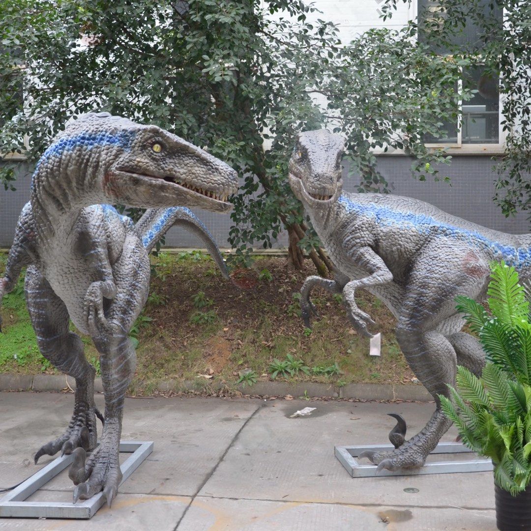 3M Life Size Animatronic Velociraptor Blue Raptor Jurassic World ...
