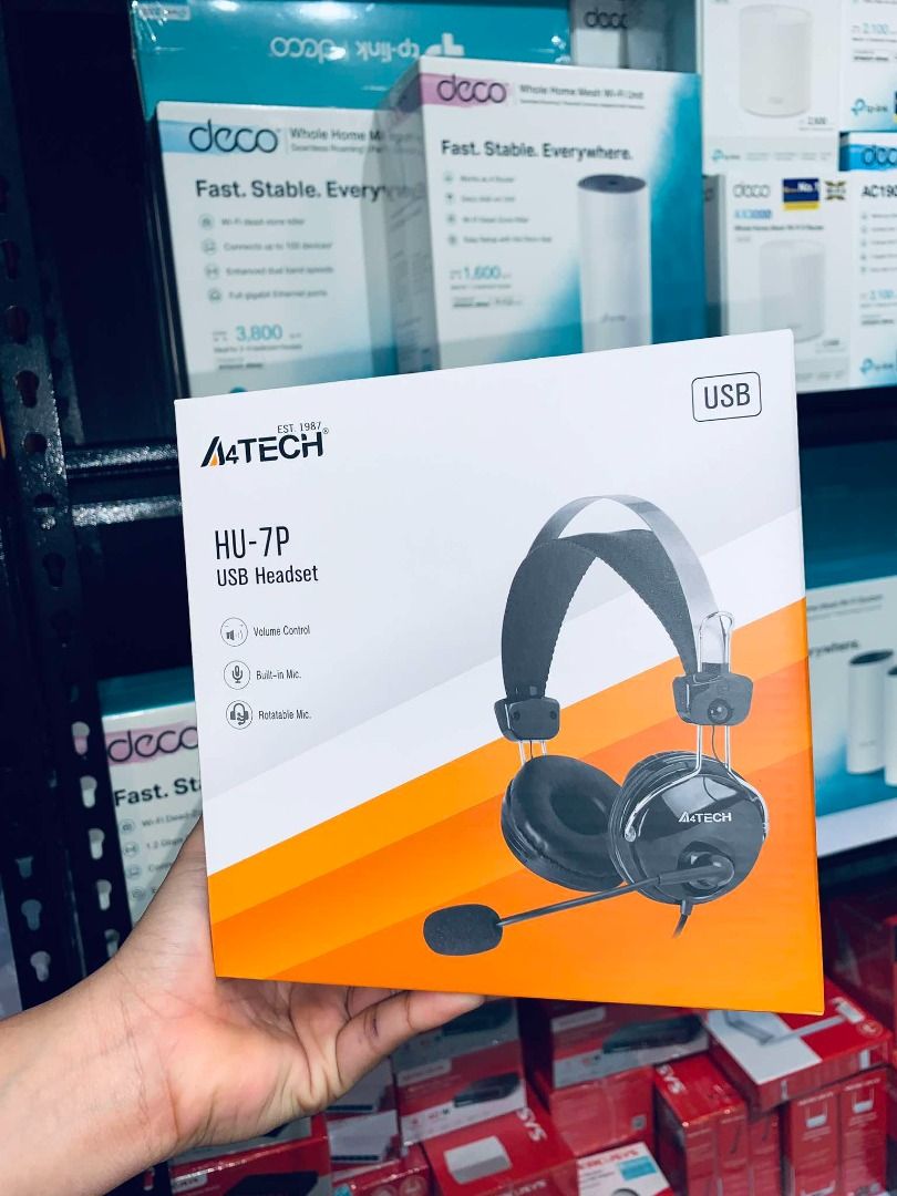 A4Tech HU-7P Comfort Fit Stereo USB Headset DIRECT A4TECH, Audio ...