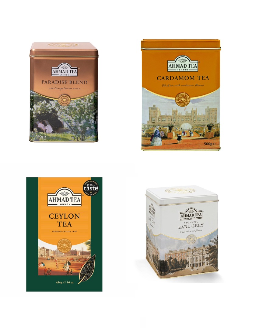 AHMAD TEA Aromatic, Earl Grey, Ceylon Tea , Cardamome , Paradise Blend ...