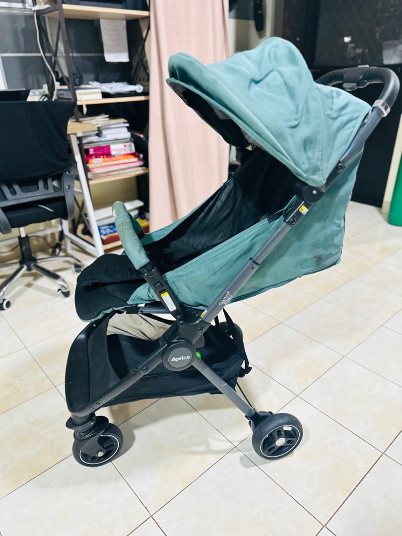 APRICA NANO SMART STROLLER 0-36months Sage Green color, Babies & Kids ...