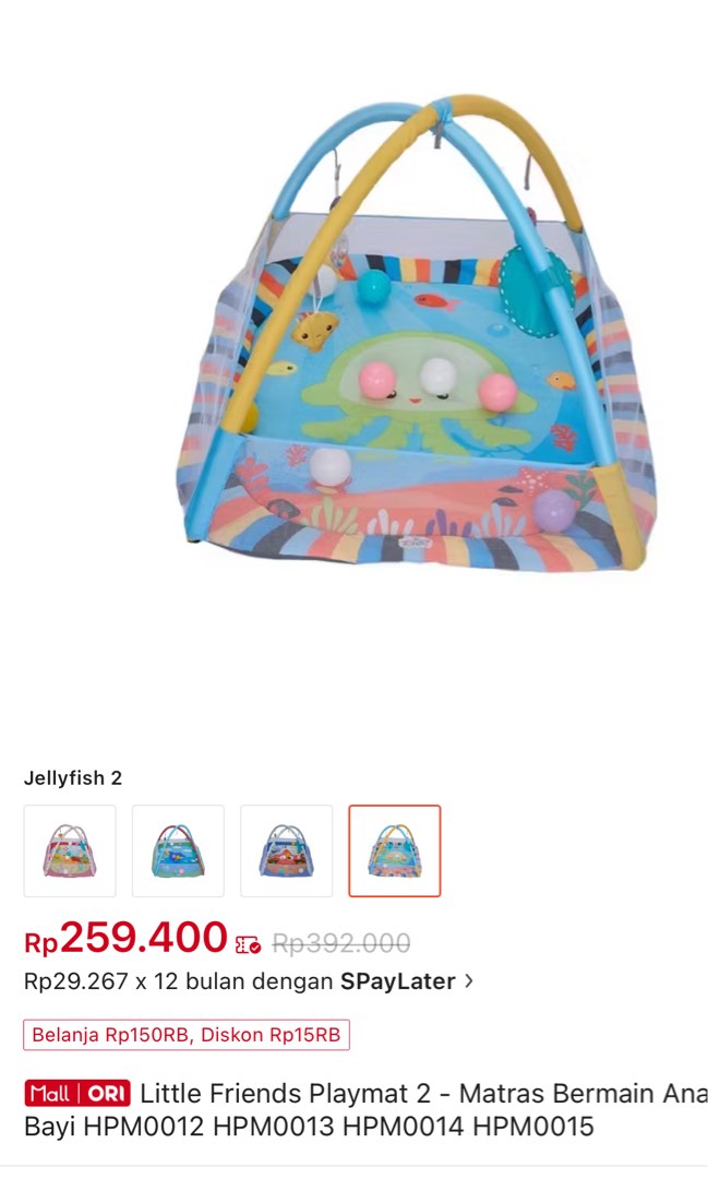 BABY PLAYMAT - LITTLE FRIENDS PLAYMAT - matras bermain anak - matras sensory play, Bayi & Anak ...