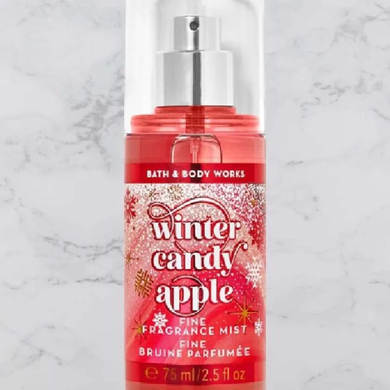 BATH AND BODY WORKS WINTER CANDY APPLE BODY MIST, Beauty & Personal ...