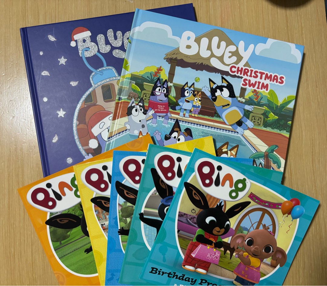 Bing Bluey Story books, 興趣及遊戲, 書本 & 文具, 小說 & 故事書 - Carousell