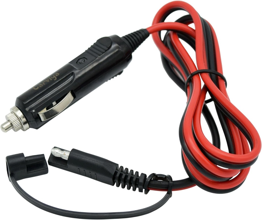 CARVIYA 1 Meter 3.3FT 16AWG Cigarette Lighter Sae Battery Charger Cable ...