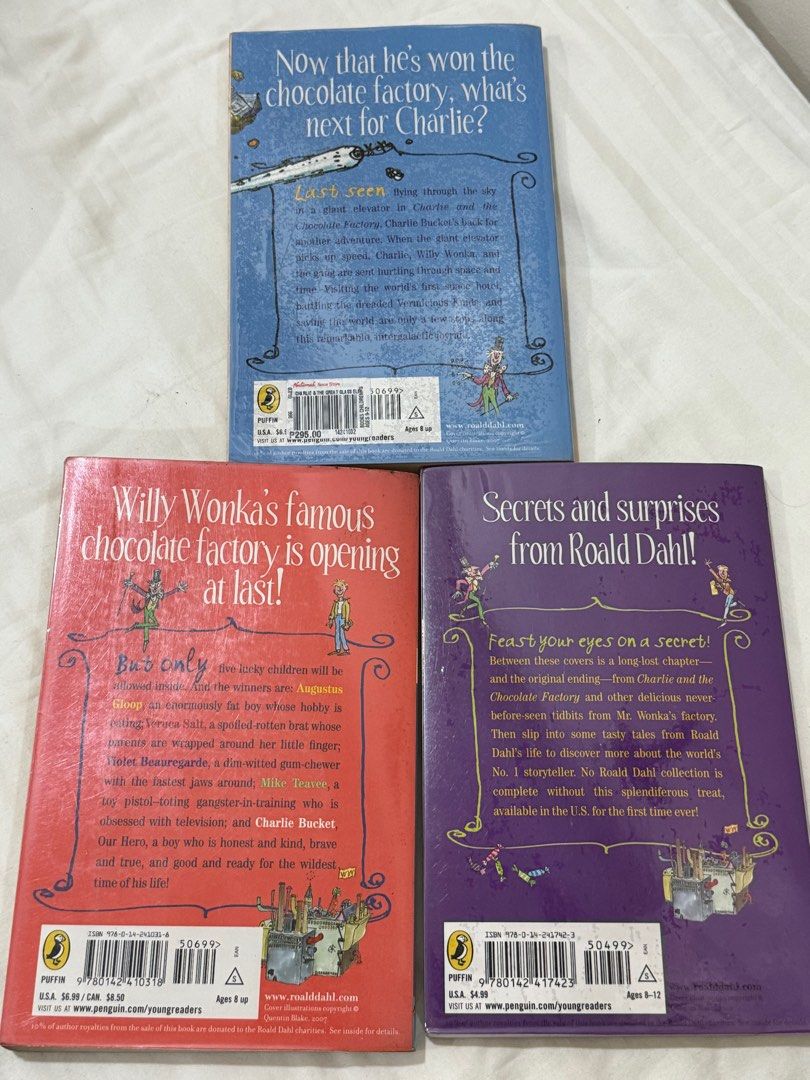 Charlie Bucket bundle by Roald Dahl, Hobbies & Toys, Books & Magazines ...