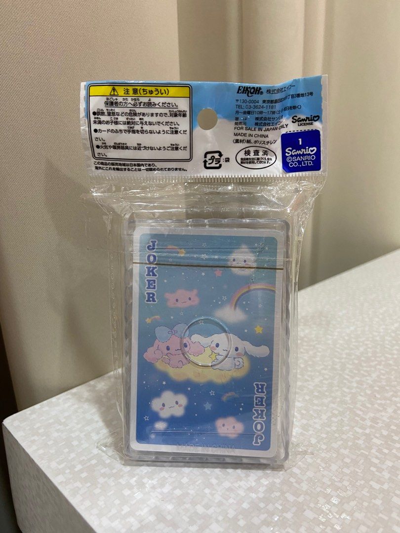 Cinnamoroll Playing Cards Decor, Furniture & Home Living, Home Decor ...