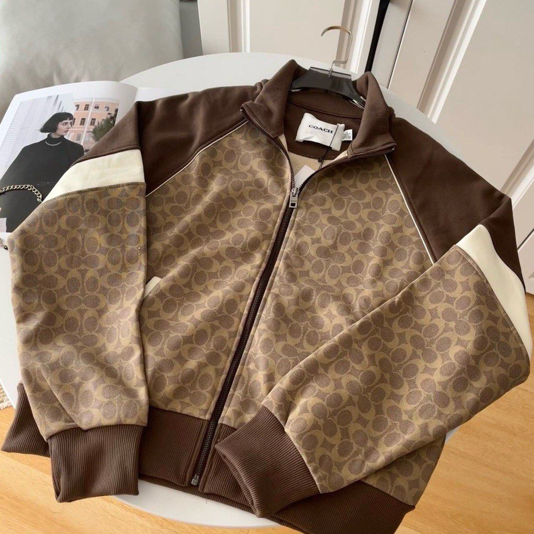 🆕💯Coach Signature Souvenir Jacket, Luxury, Apparel on Carousell