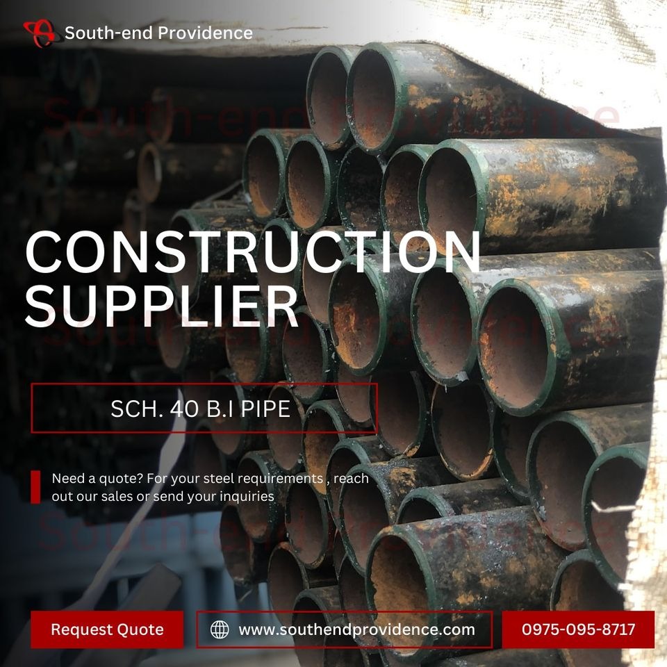 Comercial Schedule 40 B.I Pipe / Black Iron Pipe / Steel Pipe / Sch 40 ...