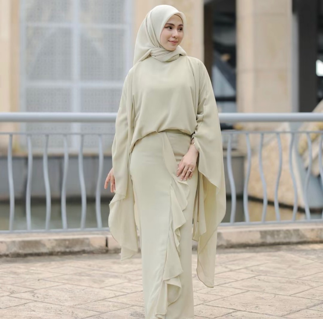 DearA Raya Haji Sawadee (Lilac), Women's Fashion, Muslimah Fashion ...