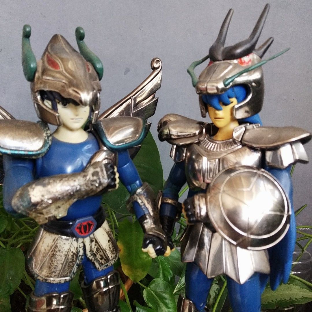 Figure Saint Seiya Vintage 2003 Bandai DX SCM Saint Seiya Black Pegasus & Black Dragon, Toys ...