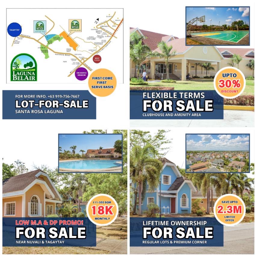 For Sale Lot residential Laguna Santa Rosa Cavite Tagaytay road ...