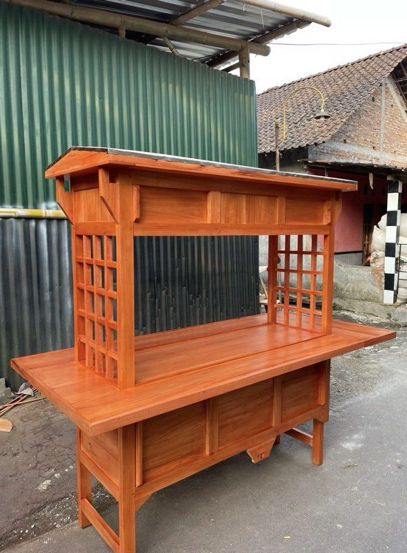 Gerobak Angkringan Kayu Mahoni Bukan Triplek Abalabal Kokoh Kuat Warung ...