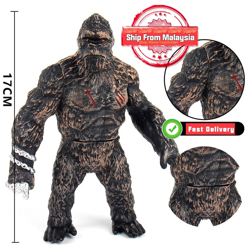 Godzilla Vs King Kong Soft Rubber Movable Joints Action Figure 17cm ...