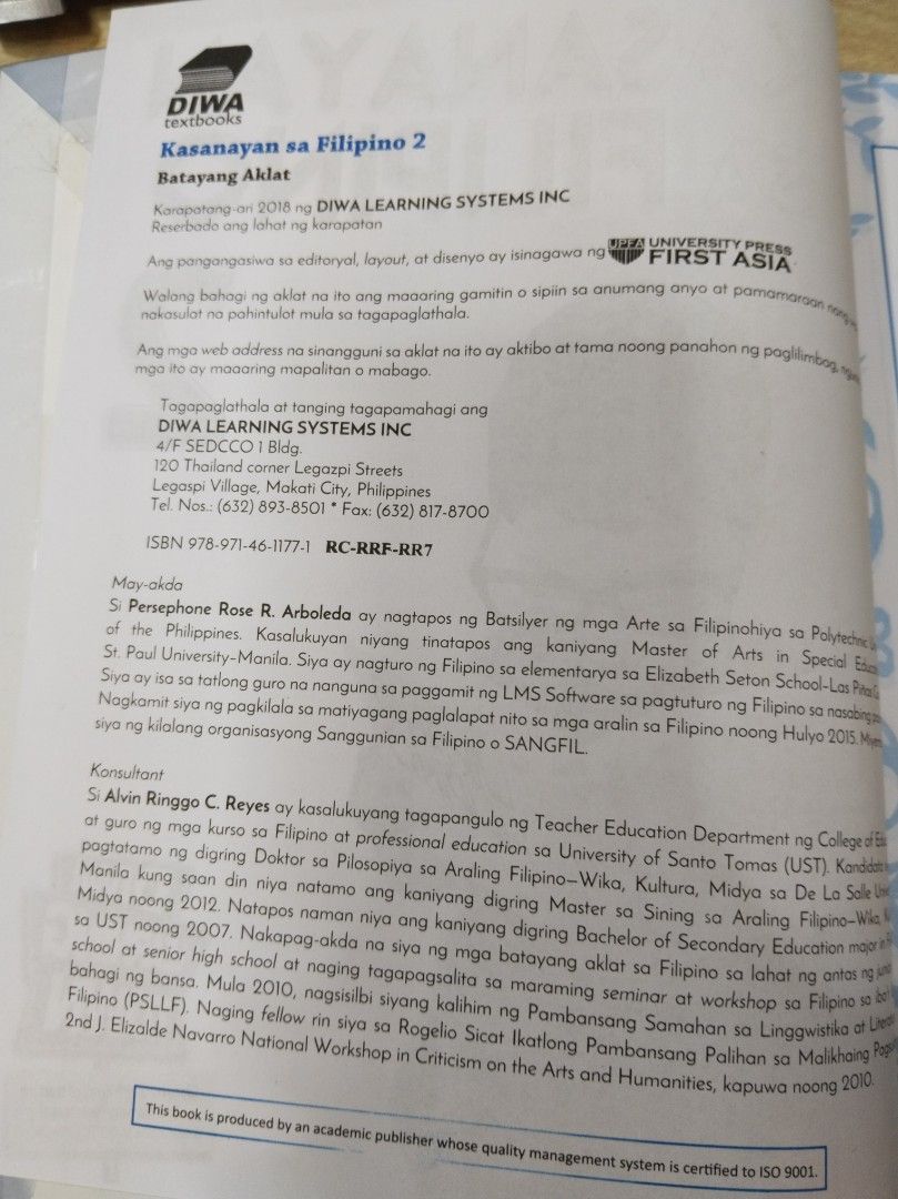 Grade 2 Textbook Kasanayan Sa Filipino 2, Hobbies & Toys, Books ...