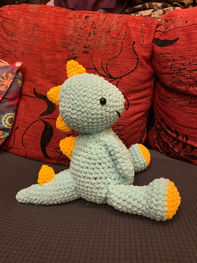 HANDMADE DINOSAUR CROCHET, Hobbies & Toys, Toys & Games on Carousell
